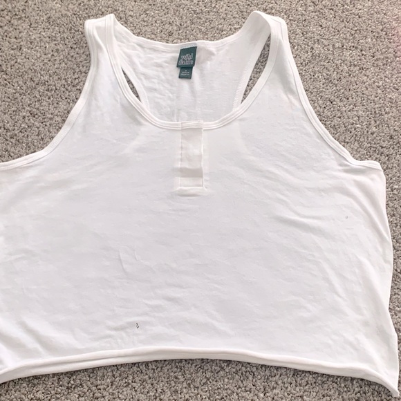 wild fable | Tops | Nwot White Button Up Crop Tank | Poshmark